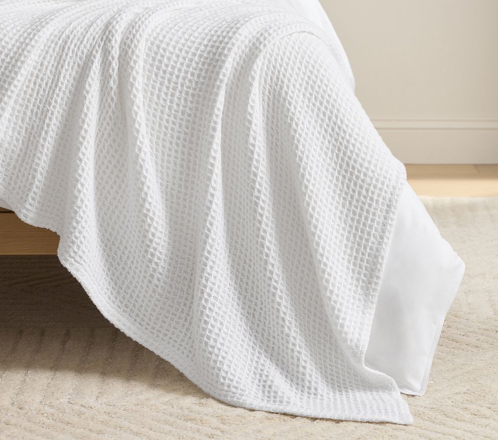 Waffle Weave Bed Blanket | Pottery Barn Kids
