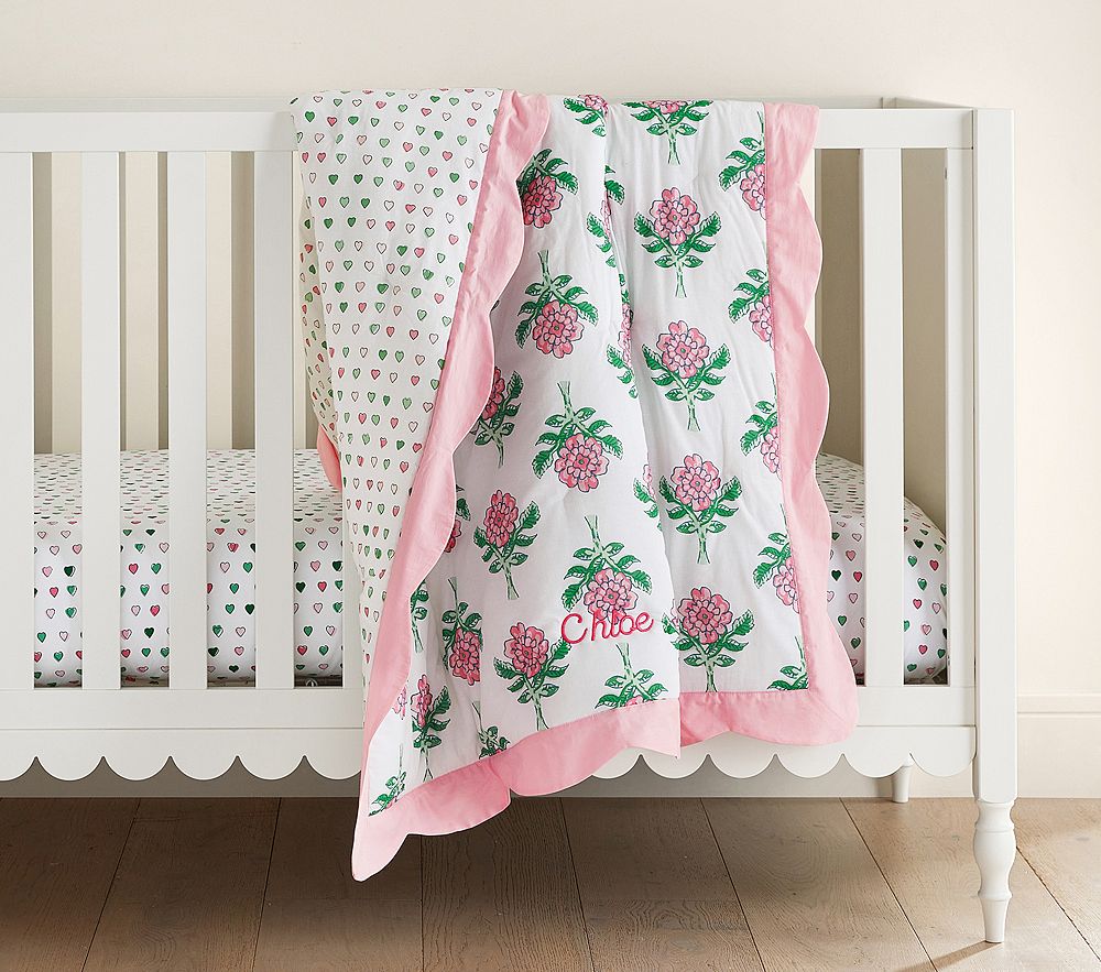Roller Rabbit Rosebud Baby Quilt | Pottery Barn Kids