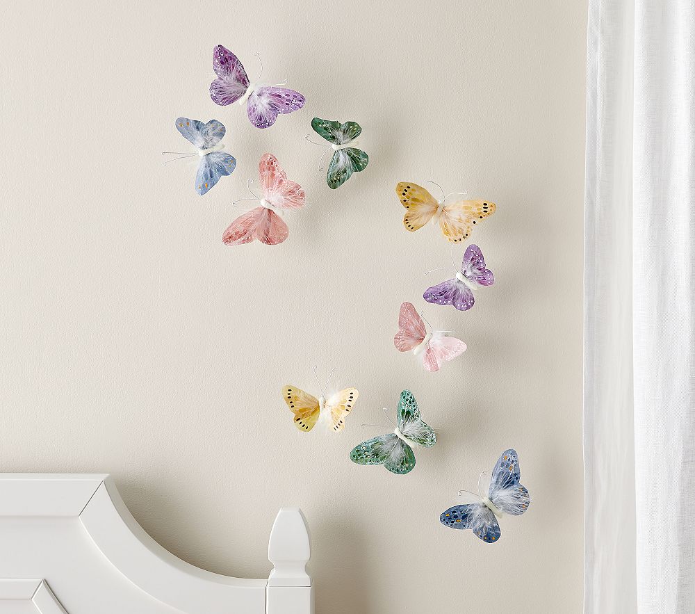 Feather Butterfly Stick Ons | Pottery Barn Kids