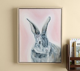 Fancy Friends Bunny Art (20" x 16") | Pottery Barn Kids