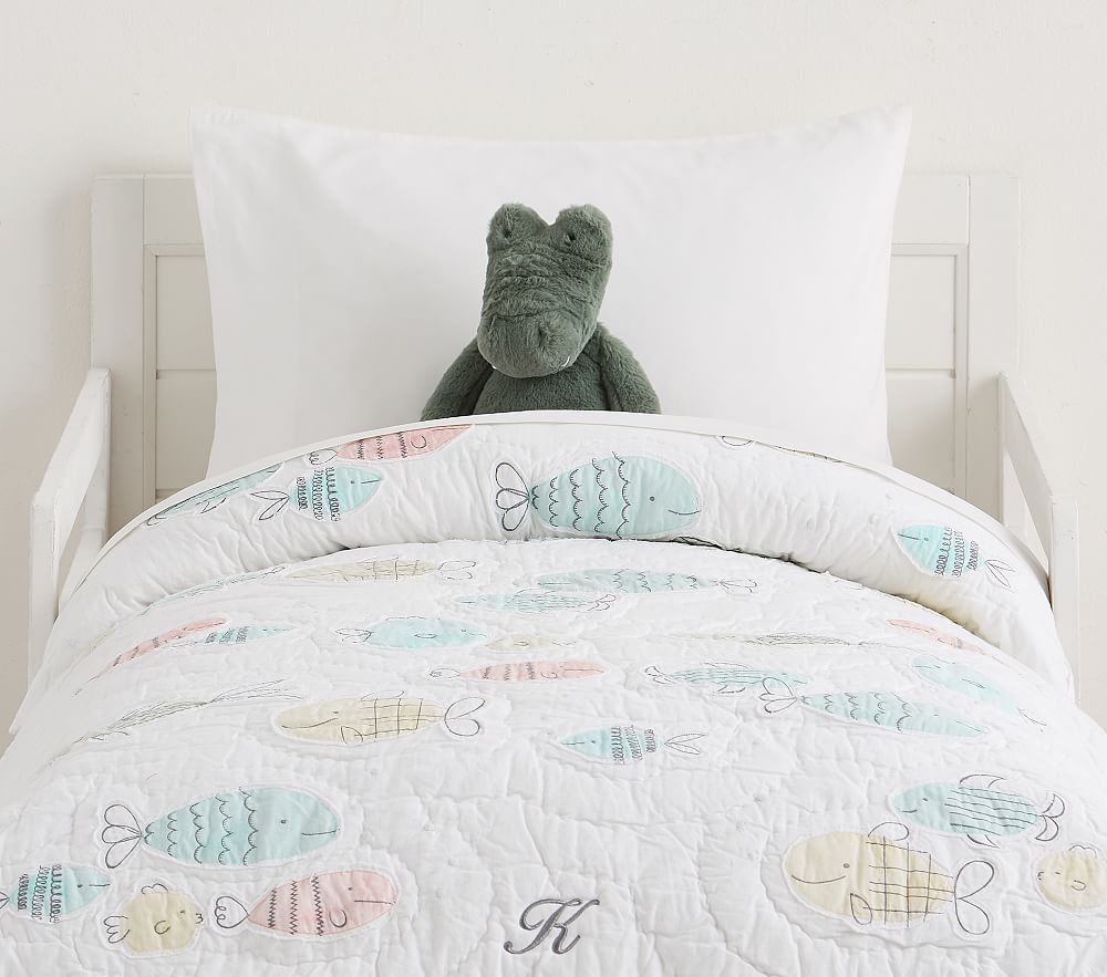 Kelley Fish Baby Quilt | Pottery Barn Kids