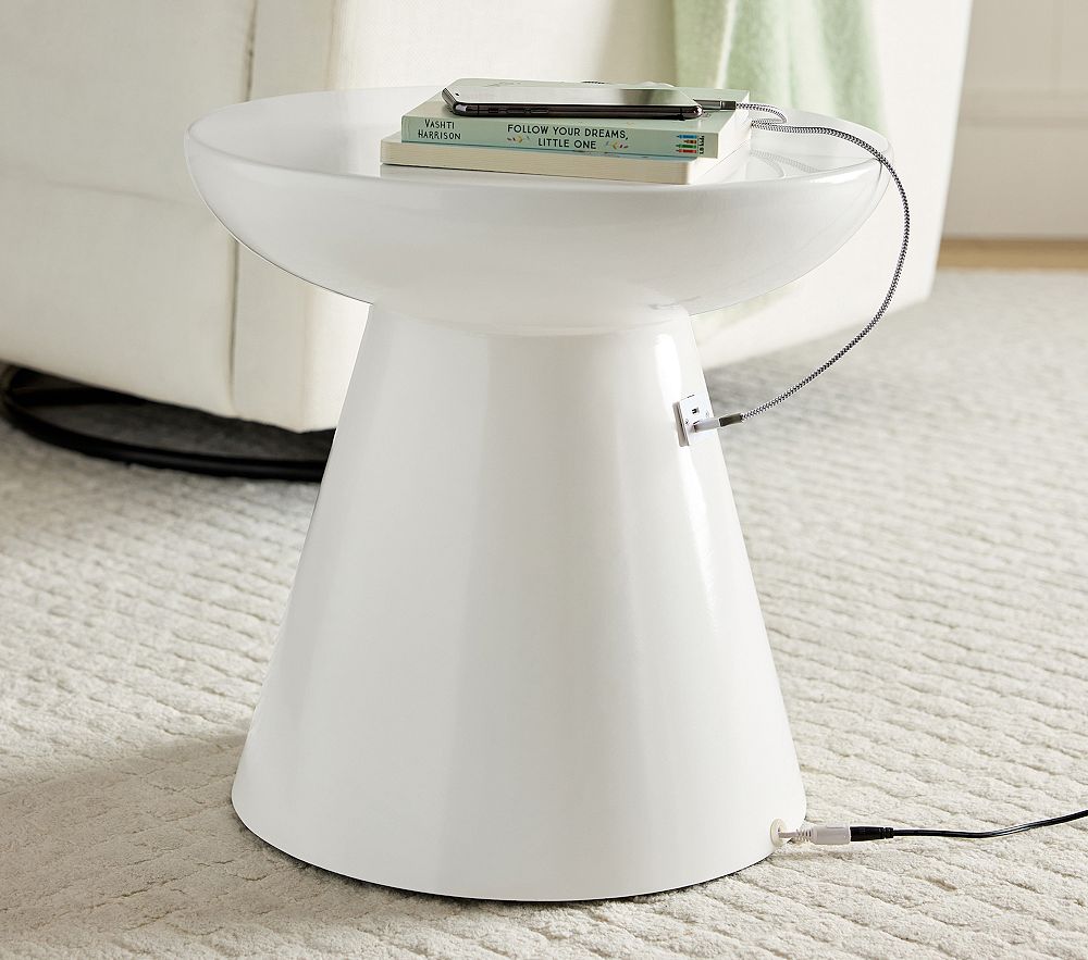 Collins Side Table with Charging Station (17") | Pottery Barn Kids