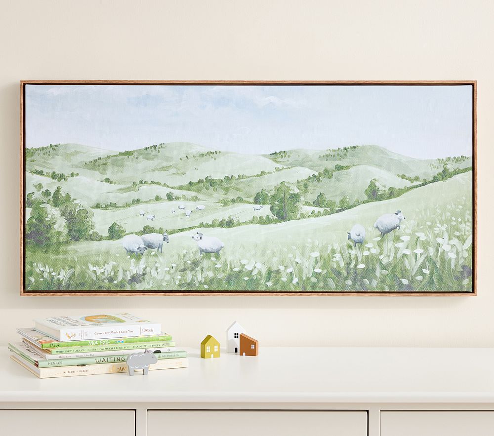 Sheep Framed Art (38" x 18") | Pottery Barn Kids