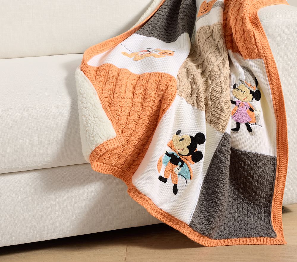 Disney Mickey Mouse and Friends Halloween Heirloom Kid Throw Blanket ...