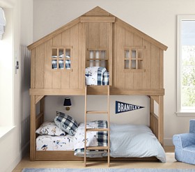 Tree House Twin-Over-Twin Kids Bunk Bed | Pottery Barn Kids