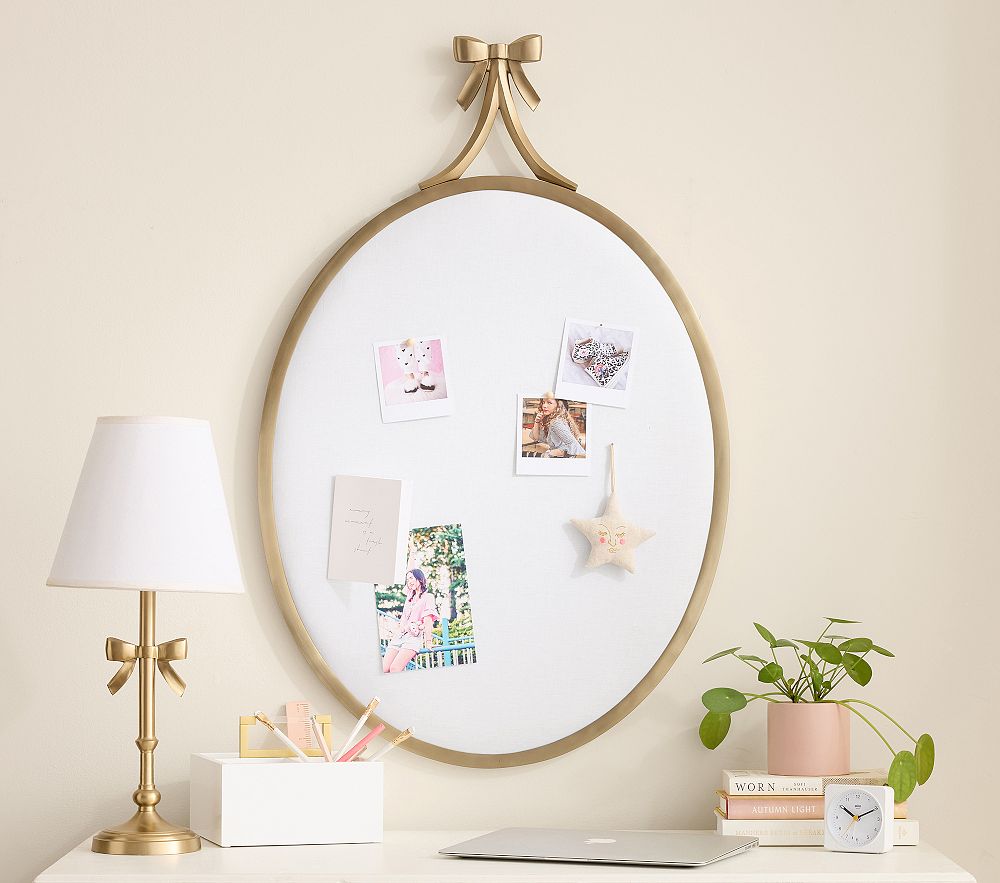 Ava Ribbon Oval Pinboard | Pottery Barn Kids