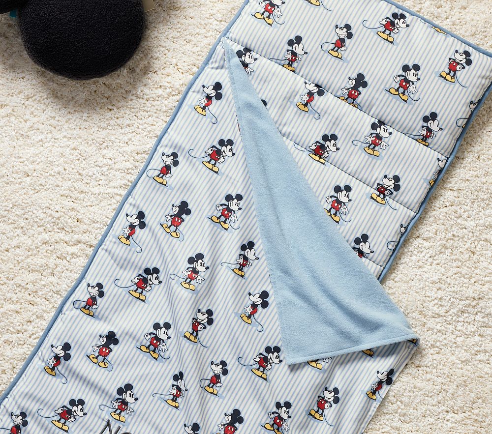 Disney Home x Sanderson Mickey Mouse Stripe Nap Mat | Pottery Barn Kids
