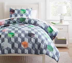 Open Box: Minecraft™ Comforter & Shams | Pottery Barn Kids