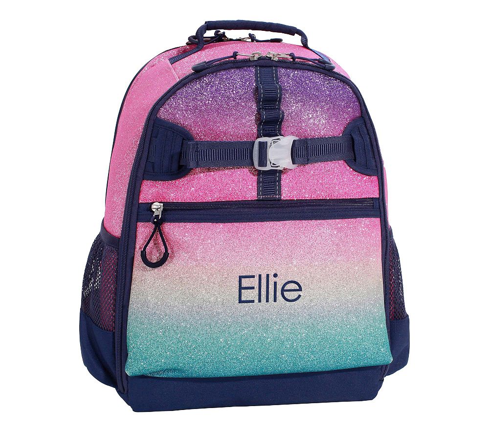 Mackenzie Rainbow Ombre Sparkle Glitter Adaptive Backpacks | Pottery ...