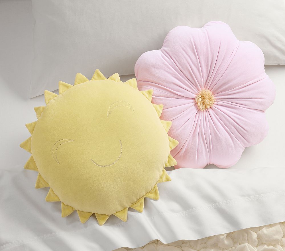 Shaped Sun & Flower Pillow Set | Pottery Barn Kids