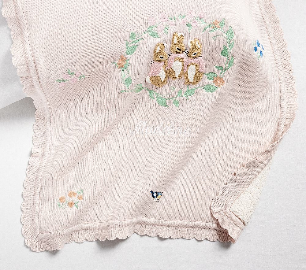 Peter Rabbit™ Flopsy™ Heirloom Baby Blanket | Pottery Barn Kids
