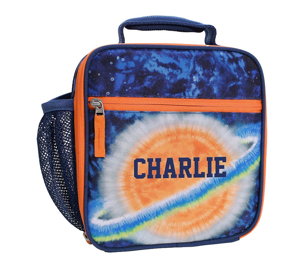 Mackenzie Navy Planet Tie-Dye Lunch Boxes | Pottery Barn Kids