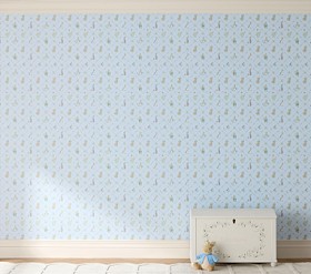 Peter Rabbit™ Blue Rabbit Wallpaper | Pottery Barn Kids