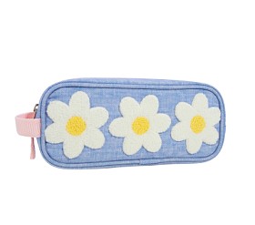 Mackenzie Blue Daisies Pencil Case | Pottery Barn Kids