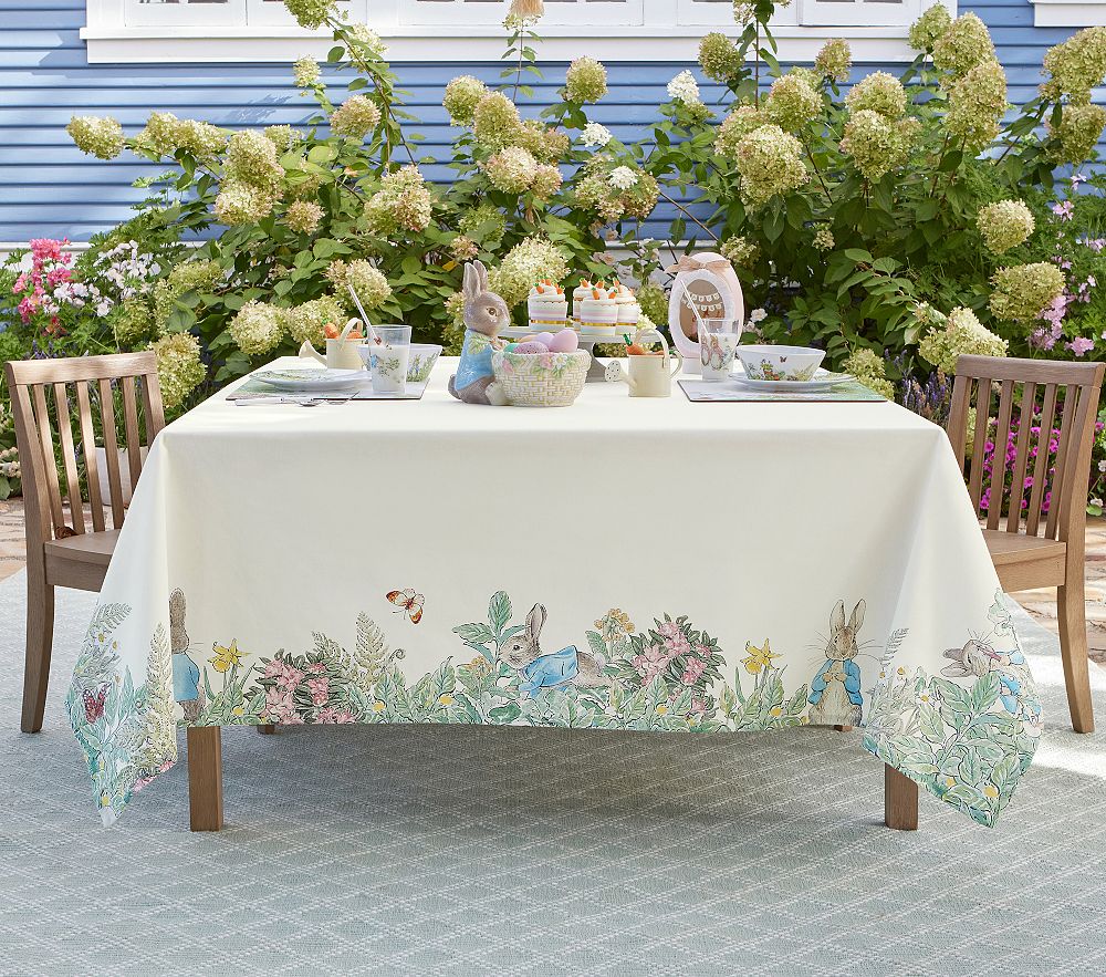 Peter Rabbit™ Garden Wipeable Tablecloth | Pottery Barn Kids