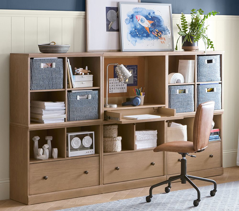 Cameron Stow-Away Desk Modular Wall Storage System | Pottery Barn Kids
