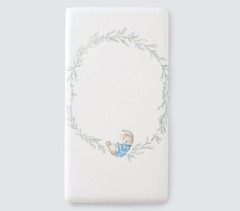 Peter Rabbit™ Picture Perfect Organic Crib Fitted Sheet | Pottery Barn Kids
