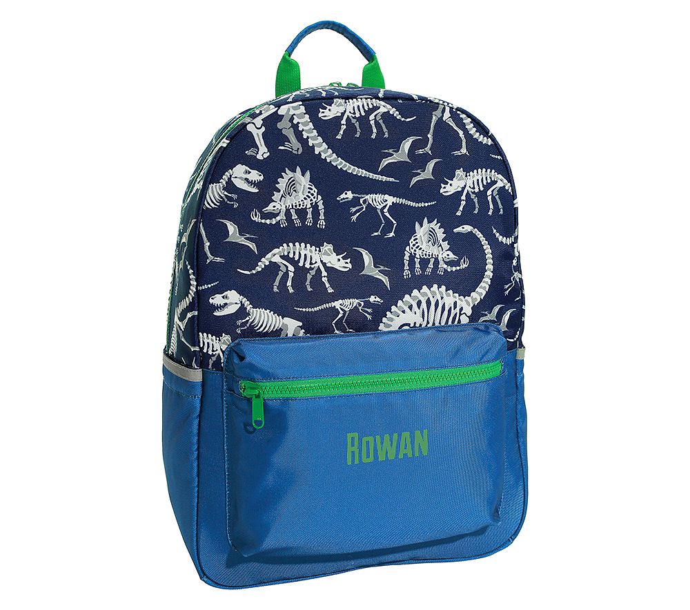 Astor Navy Dinosaur Bones Backpacks | Pottery Barn Kids