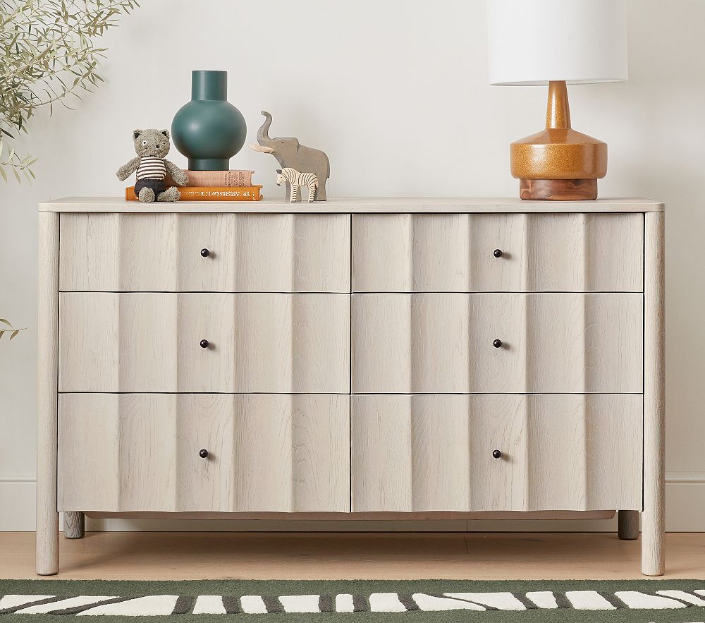 Scalloped 6-Drawer Dresser ( 56w x 19d") | Pottery Barn Kids