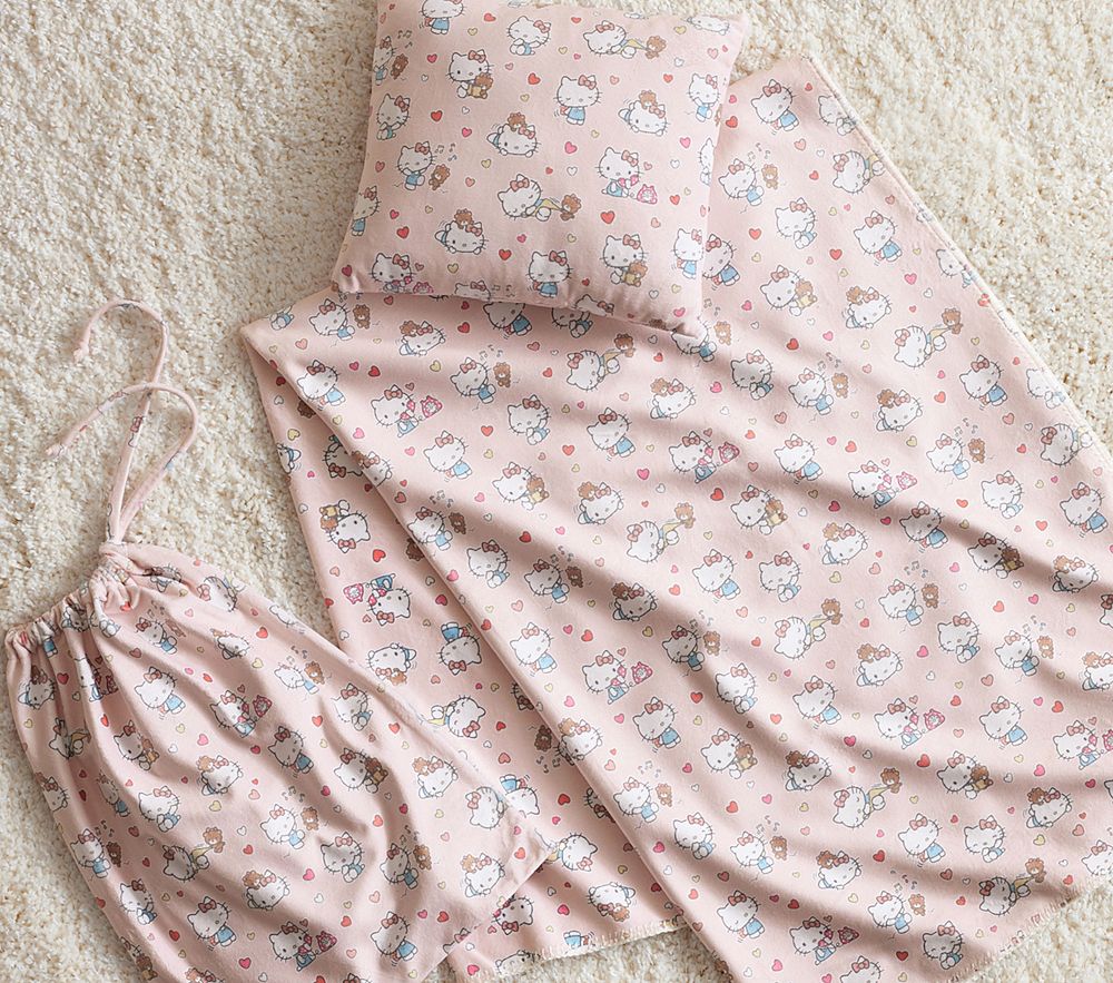 Hello Kitty® Hearts Nap Set - Blanket & Pillow | Pottery Barn Kids