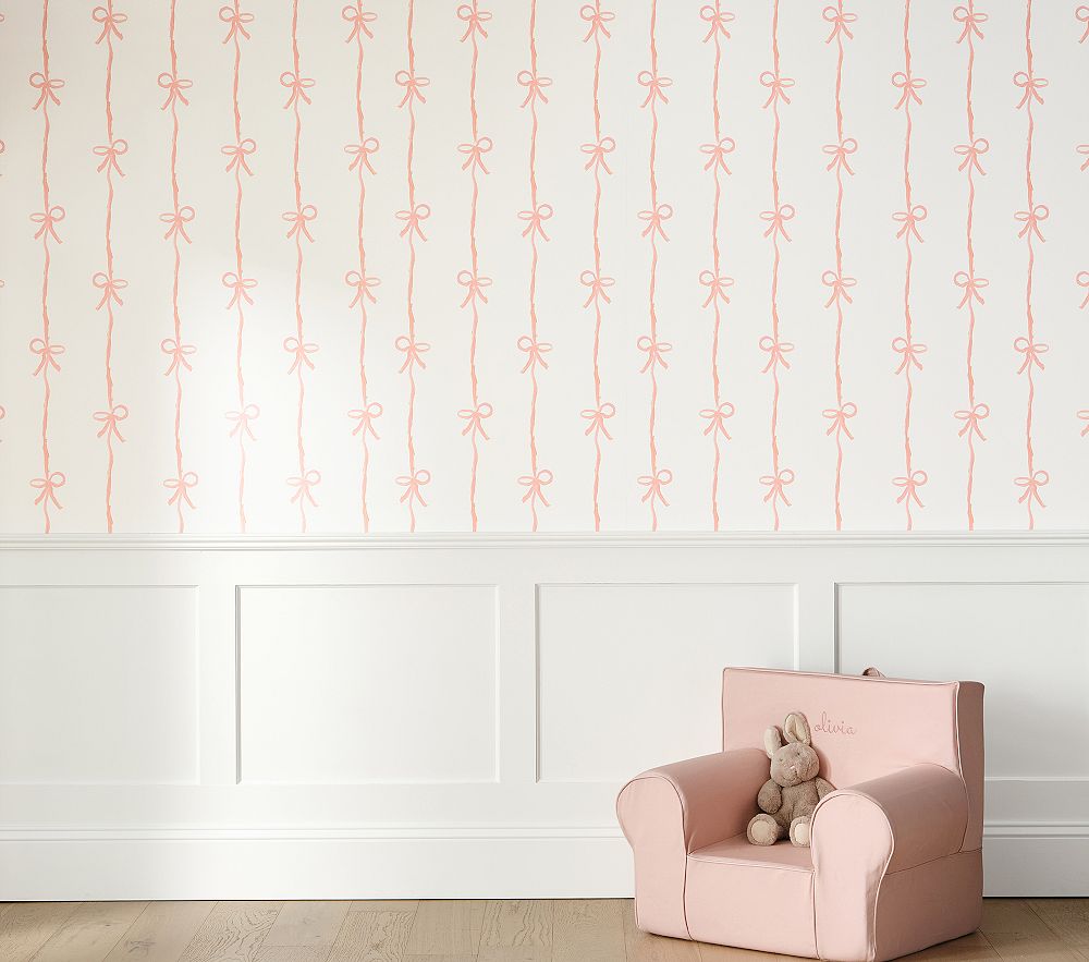Jordan Connelly Ribbon Wallpaper | Pottery Barn Kids