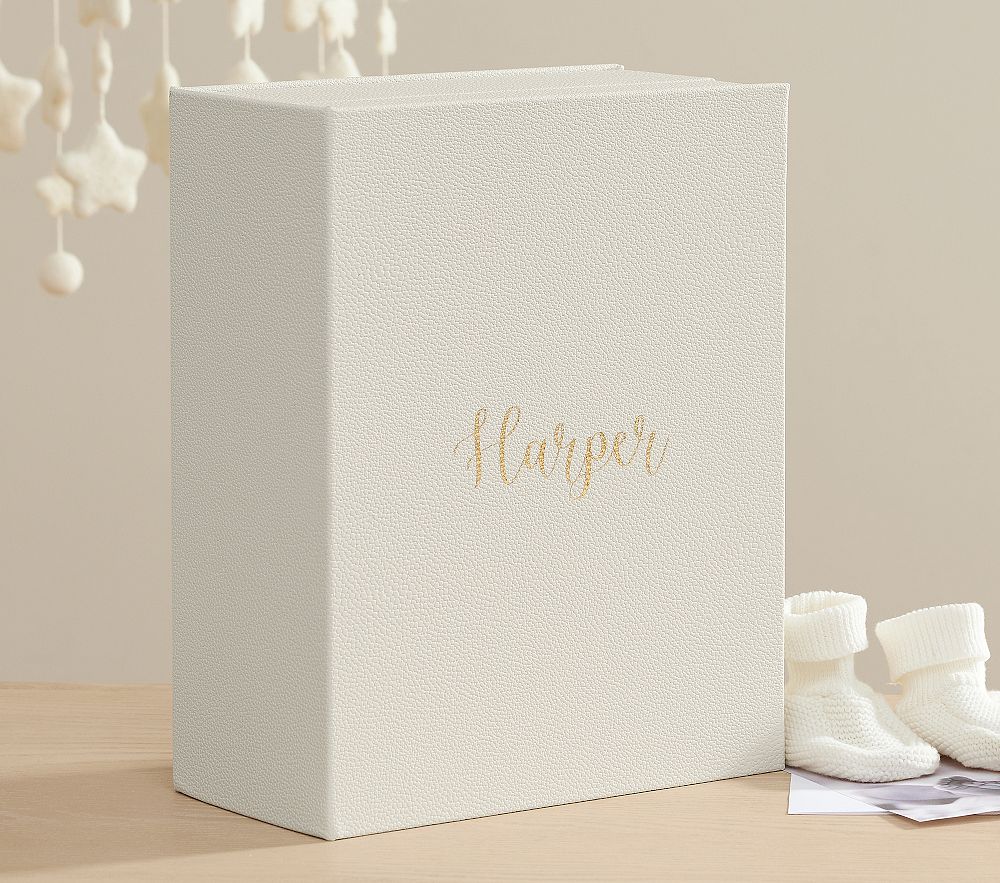 PBK x Savor Baby Vault Shagreen Keepsake Box | Pottery Barn Kids