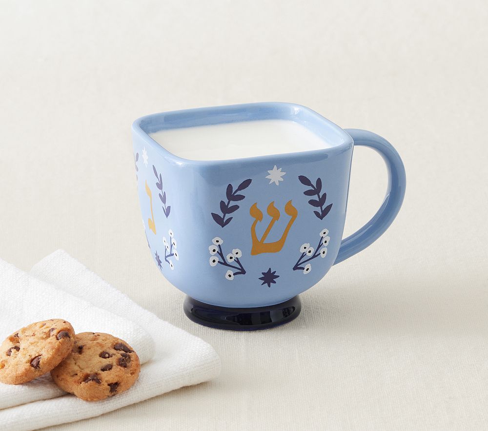 Rifle Paper Co. Hanukkah Shaped Kid Mug | Pottery Barn Kids