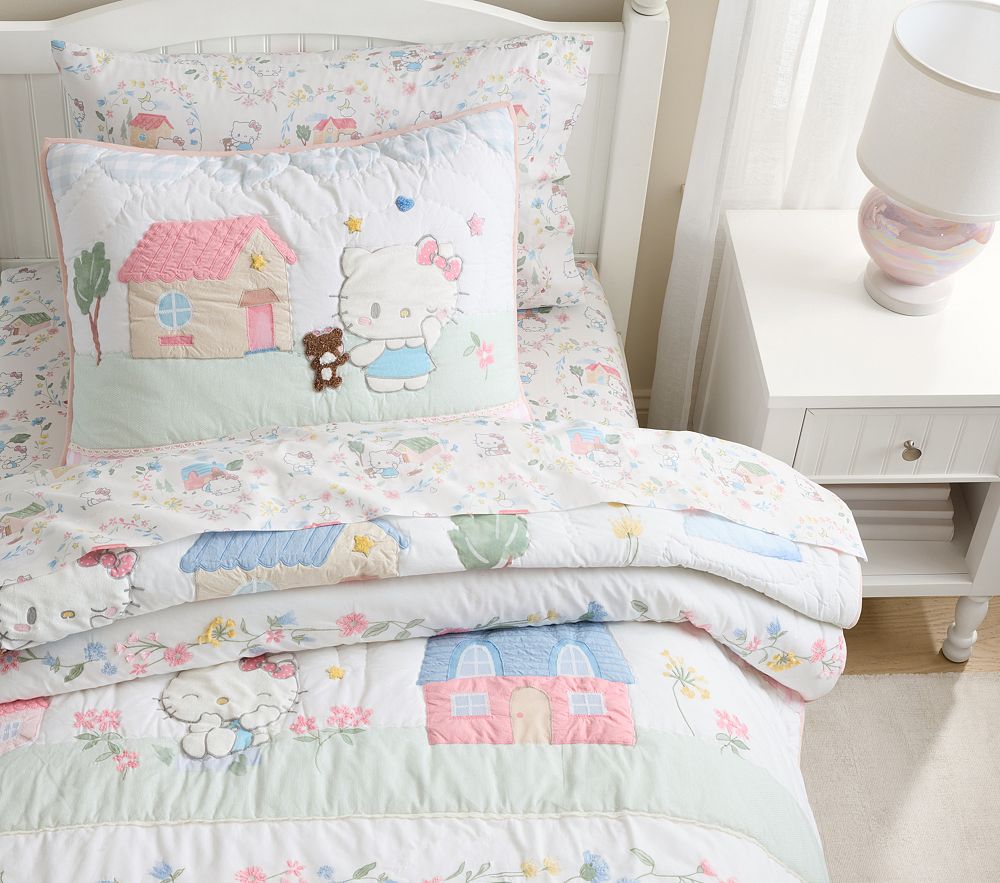 Hello Kitty® Cottage Quilt & Shams | Pottery Barn Kids