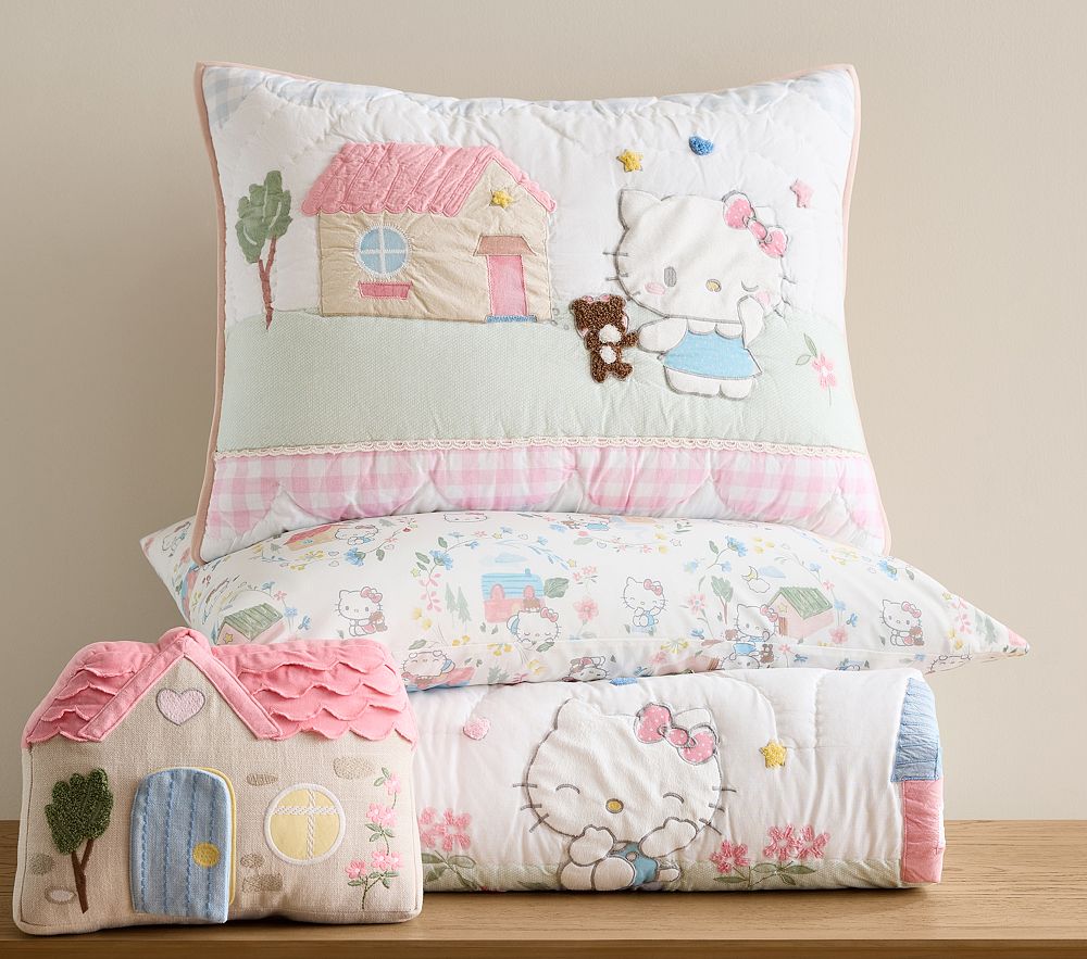 Hello Kitty® Cottage Quilt Bedding Set | Pottery Barn Kids