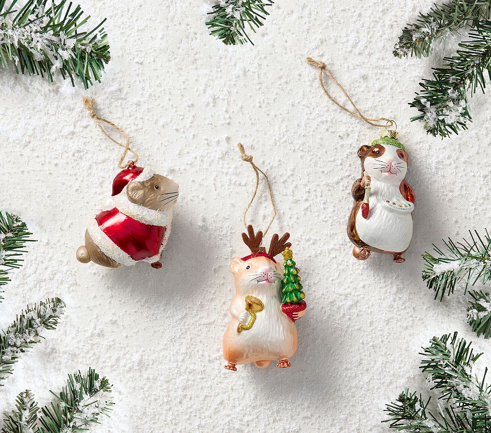Shatterproof Hamster Ornaments, Set of 3 | Pottery Barn Kids