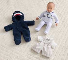 Blue Baby Doll Wardrobe, Set of 3 | Pottery Barn Kids