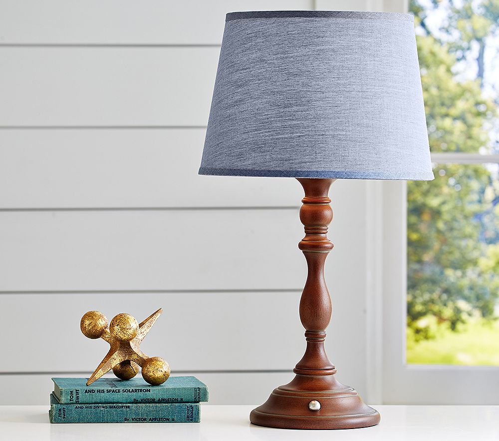 Chambray Drum Shade | Kids Lamp | Pottery Barn Kids