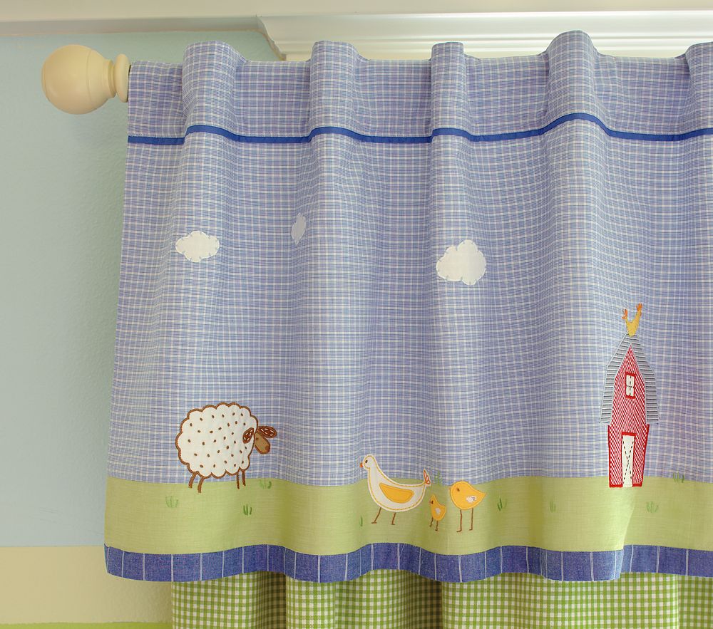 Farmyard Friends Kids Window Valance | Pottery Barn Kids