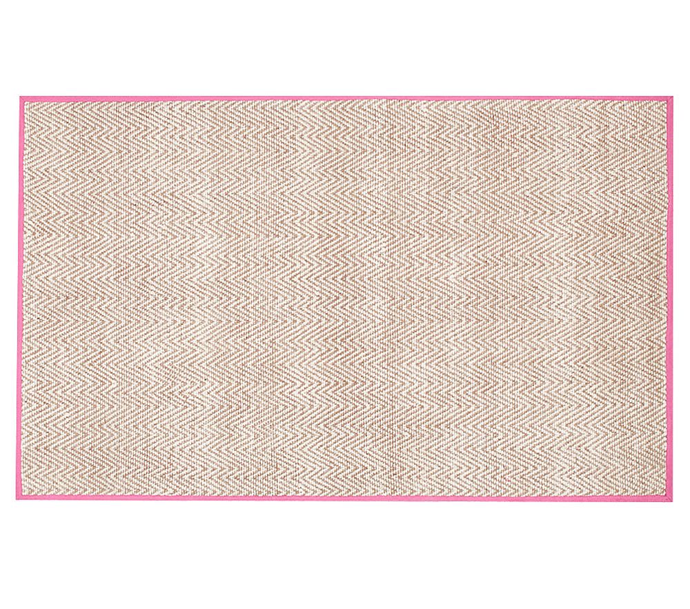 Chenille Jute Thin Solid Border Rug | Solid Color Rug | Pottery Barn Kids