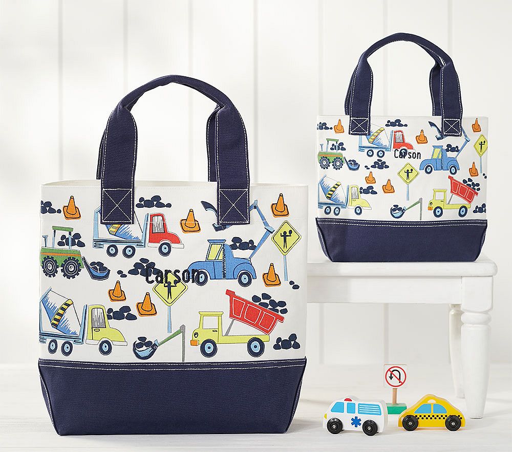 Play Construction Allover Kids Tote Collection | Pottery Barn Kids