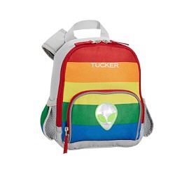 Fairfax Gray/Bright Rainbow Stripe, Glow Alien | Pottery Barn Kids