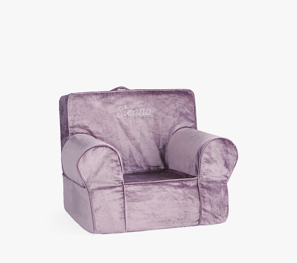 My First Anywhere Chair®, Fig Velvet | Pottery Barn Kids
