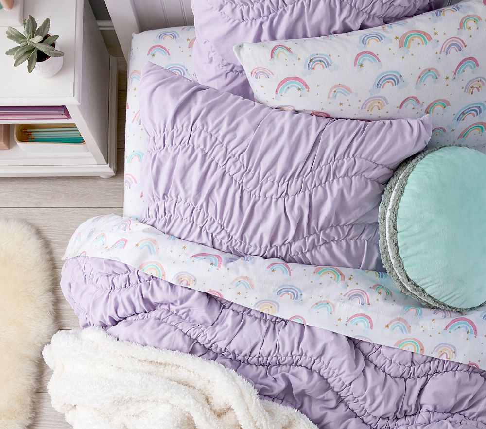 Pearl Microfiber Dream Puff Kids Comforter | Pottery Barn Kids