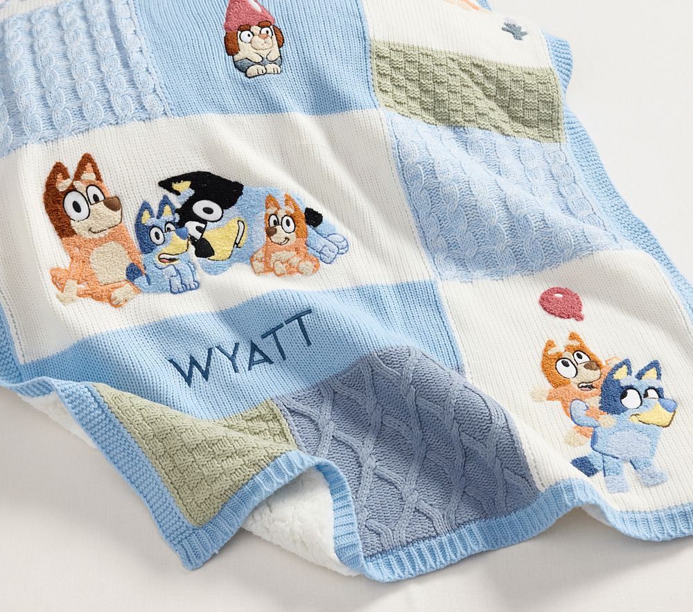 Bluey Heirloom Toddler Blanket | Pottery Barn Kids