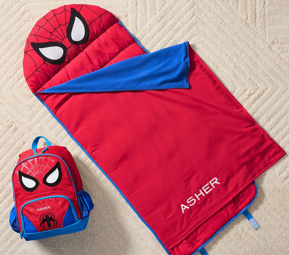 Mackenzie Marvel Spider-Man Nap Mat & Backpack | Pottery Barn Kids