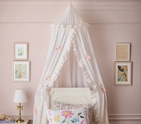 Swiss Dot Ruffle Canopy | Pottery Barn Kids