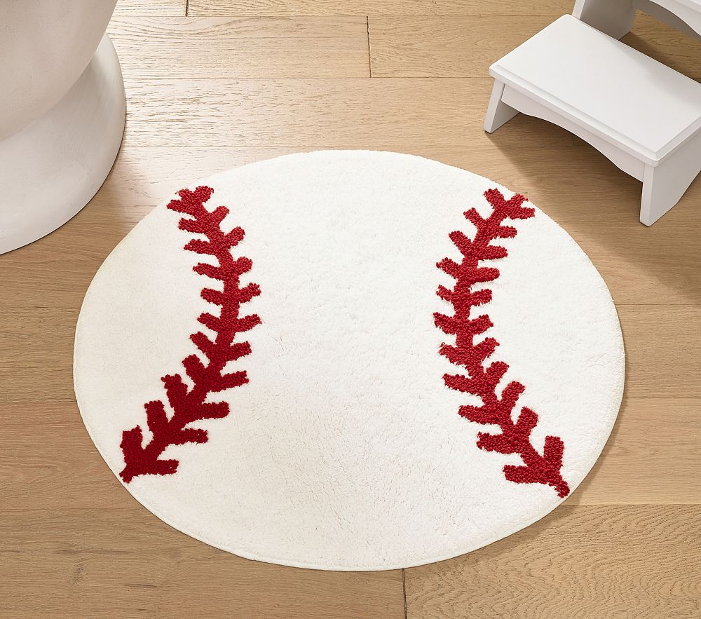 Baseball Bath Mat | Pottery Barn Kids