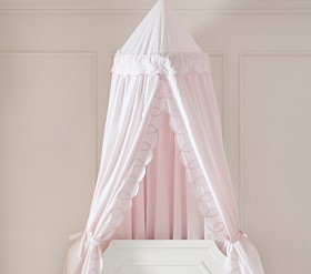 Gingham Scallop Canopy for Kids | Pottery Barn Kids