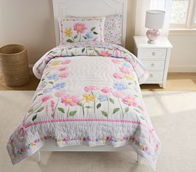 Super Bloom Quilt & Shams | Pottery Barn Kids
