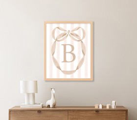Minted® Precious Ribbon Frame Oatmeal Wall Art by Sam Dubeau | Pottery ...