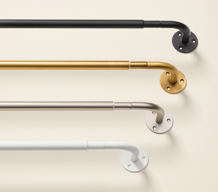 Classic Steel Curtain Rod & Finials (.75") | Pottery Barn Kids