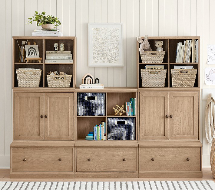 Cameron Cubby & Drawer Base Wall Storage System | Pottery Barn Kids