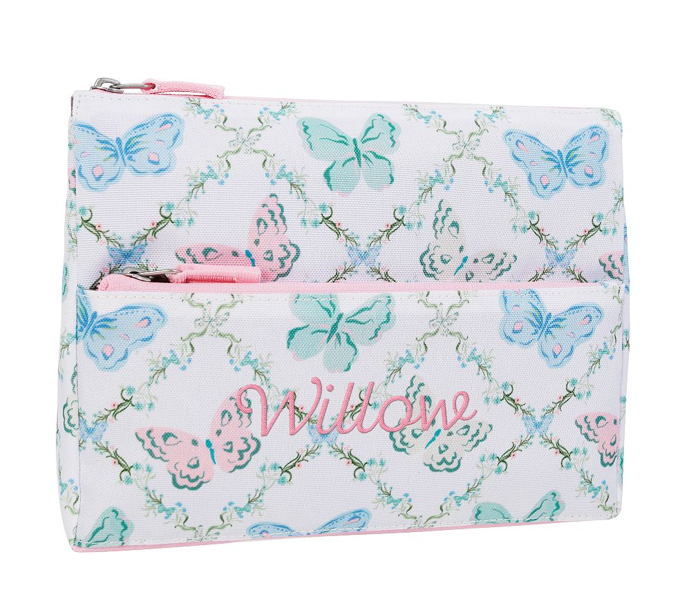 Butterfly Trellis Mackenzie Supplies Pouch | Pottery Barn Kids