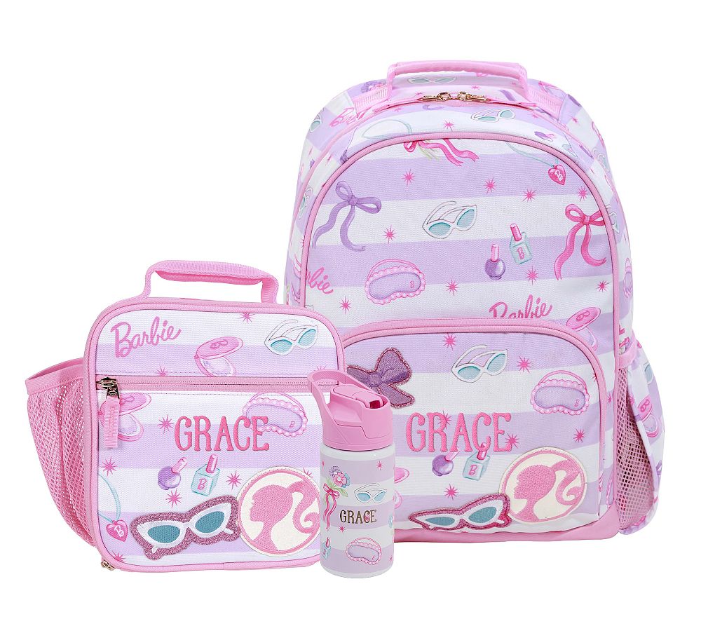 Barbie™ Stripe Mackenzie Backpack Bundle, Set of 3 | Pottery Barn Kids