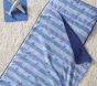 Chambray Stripe Airplanes Mackenzie Nap Mat | Pottery Barn Kids